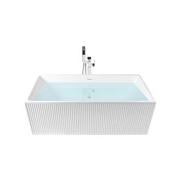 Beliani Freistehende Badewannen SERENA in Weiß - (W) 80 x (H) 60 x (L) 170 cm | Gr.: onesize