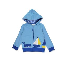 Toby tiger Sweatjacke mit St Ives Boote Applikation in blau | Gr.: 104