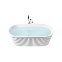 Beliani Freistehende Badewannen SERENA in Weiß - (W) 80 x (H) 60 x (L) 170 cm | Gr.: onesize