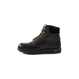 Camel Active Schnürboot aus echtem Nappaleder in Schwarz | Gr.: 40
