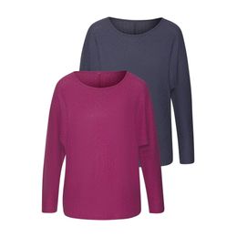 Vivance Langarmshirt in beere, blau | Gr.: 36-38