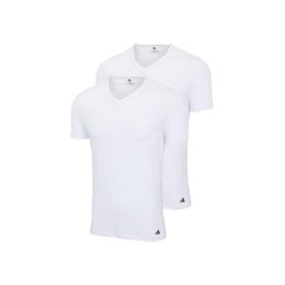 Adidas 2er Pack V-Neck T-Shirt in Weiß | Gr.: L