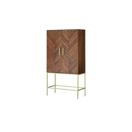Höffner Highboard aus Massivholz Calatria ¦ holzfarben ¦ Maße (cm): B: 90 H: 170 T: 40.0 » Höffner