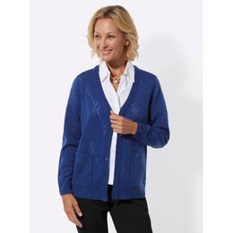 WITT WEIDEN Ajourstrickjacke in royalblau | Gr.: 38