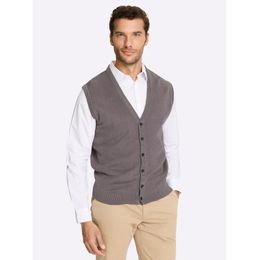 WITT WEIDEN Strickweste in burgund-meliert | Gr.: 50