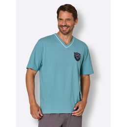 WITT WEIDEN Schlafanzug-Shirt in ozean | Gr.: 44-46