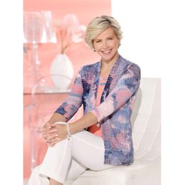 WITT WEIDEN 2-in-1-Shirt in marine-flamingo-bedruckt | Gr.: 38