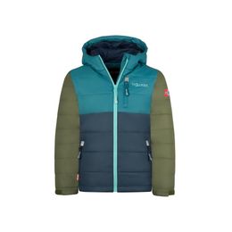 Trollkids Ski-/ Snowboardjacke "Hemsedal" in Dunkelblau/ Khaki | Gr.: 152