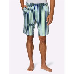 WITT WEIDEN Hose kurz in royalblau-apfel-gestreift | Gr.: 44-46