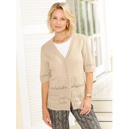 WITT WEIDEN Strickjacke in sand | Gr.: 40