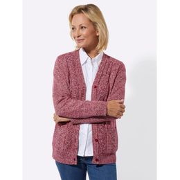 WITT WEIDEN Strickjacke in kirsche-ecru-meliert | Gr.: 40