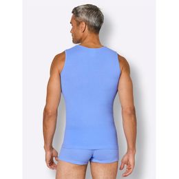 WITT WEIDEN Unterhemd in marine + himmelblau | Gr.: 5