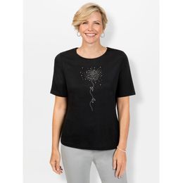WITT WEIDEN Rundhalsshirt in schwarz | Gr.: 40