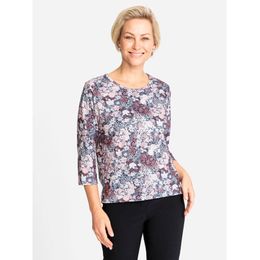 WITT WEIDEN Shirt in hortensie-steingrau-bedruckt | Gr.: 48