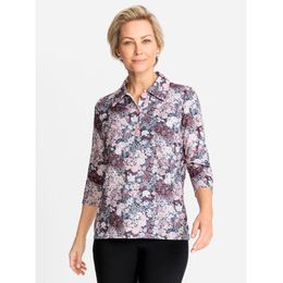 WITT WEIDEN Shirt in hortensie-steingrau-bedruckt | Gr.: 46