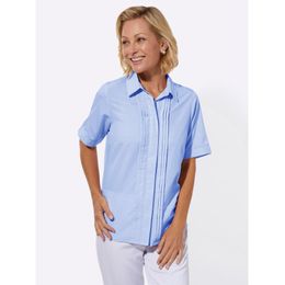 WITT WEIDEN Kurzarm-Bluse in eisblau | Gr.: 42