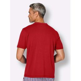 WITT WEIDEN Schlafanzug-Shirt in kirsche | Gr.: 44-46
