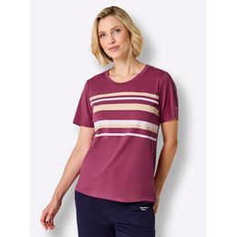 WITT WEIDEN Funktionsshirt in erika-zitrone-gestreift | Gr.: 36-38