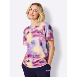 WITT WEIDEN Funktionsshirt in bleu-erika-gemustert | Gr.: 36-38