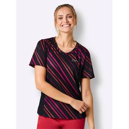 WITT WEIDEN Funktions-Shirt in magenta-gemustert | Gr.: 44-46