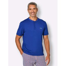 WITT WEIDEN Schlafanzug-Shirt in royalblau | Gr.: 44-46