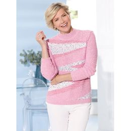 WITT WEIDEN Stehkragenpullover in rosé-gemustert | Gr.: 38
