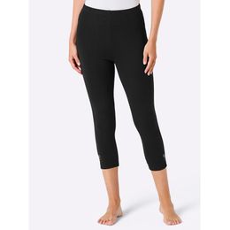 WITT WEIDEN Leggings 3/4-lang in schwarz + weiß | Gr.: 36-38