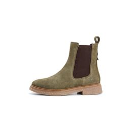 Camel Active Chelsea Boot aus Veloursleder in Dunkelgrün | Gr.: 39