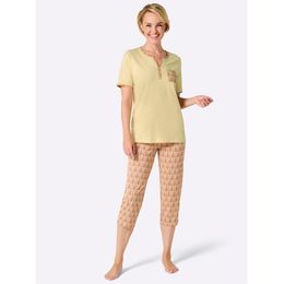 WITT WEIDEN Capri-Anzug in vanille-apricot-bedruckt | Gr.: 36-38