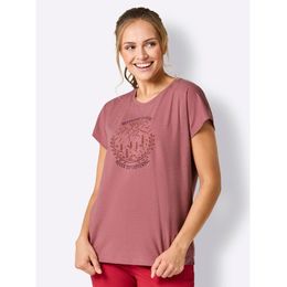 WITT WEIDEN Freizeitshirt in violett-meliert | Gr.: 36-38