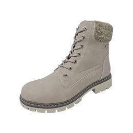 Tom Tailor Schnürstiefel in Beige | Gr.: 36