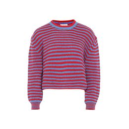 Libbi Damen Sweater in ROT BLAU STREIFEN | Gr.: XL/XXL