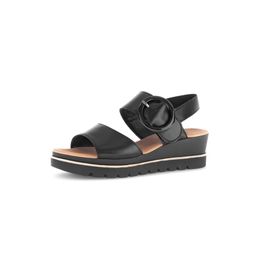 Gabor Fashion Plateau Sandalen in schwarz | Gr.: 44
