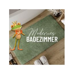 Wecon Home Badteppich Erik in grün | Gr.: 55 x 65 cm