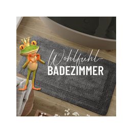 Wecon Home Badteppich Knut in granit grau | Gr.: 55 x 65 cm
