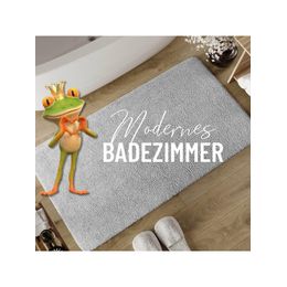 Wecon Home Badteppich Erik in licht grau | Gr.: 55 x 65 cm