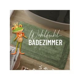 Wecon Home Badteppich Knut in grün | Gr.: 55 x 65 cm