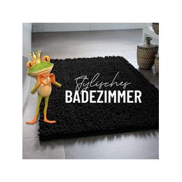 Wecon Home Badteppich Benno in schwarz | Gr.: 50x60 cm