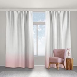 Bilderwelten Vorhang Dip-Dye Blasses Pink - blickdichte Gardine Abstrakt Wohnzimmer Schlafzimmer K&uuml;che Bad Badezimmer Jugendzimmer Rosa