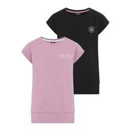 H.I.S. T-Shirt in schwarz/rosa | Gr.: 128/134