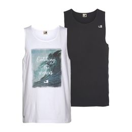 OCEAN SPORTSWEAR Tanktop in schwarz, weiß-bedruckt-bedruckt | Gr.: S