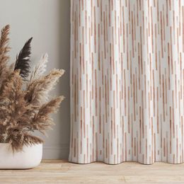 Bilderwelten Vorhang Aquarell Streifen - blickdichte Gardine Muster Wohnzimmer Schlafzimmer Küche Bad Badezimmer Beige