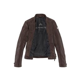 ALPENBLITZ Lederjacke in braun | Gr.: 36