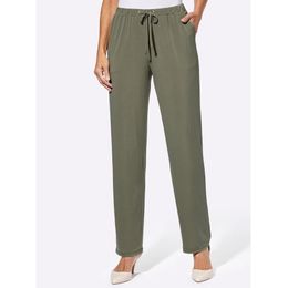 WITT WEIDEN Jersey-Hose in khaki | Gr.: 42