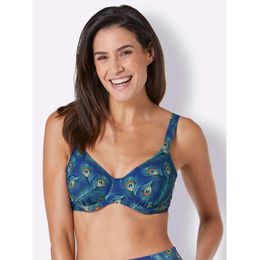 WITT WEIDEN Bikini-Oberteil in royalblau-blaugrün-bedruckt | Gr.: 40