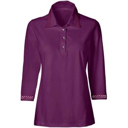 WITT WEIDEN Poloshirt in violett | Gr.: 38