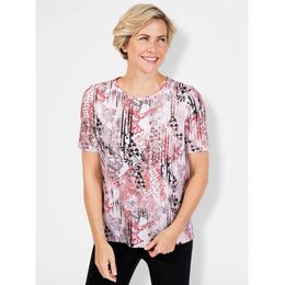 WITT WEIDEN Shirt in koralle-graphit-bedruckt | Gr.: 48
