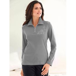 WITT WEIDEN Poloshirt in grau-meliert | Gr.: 40