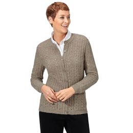 WITT WEIDEN Strickjacke in beige-meliert | Gr.: 40