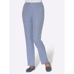 WITT WEIDEN Schlupfhose in taubenblau-meliert | Gr.: 48